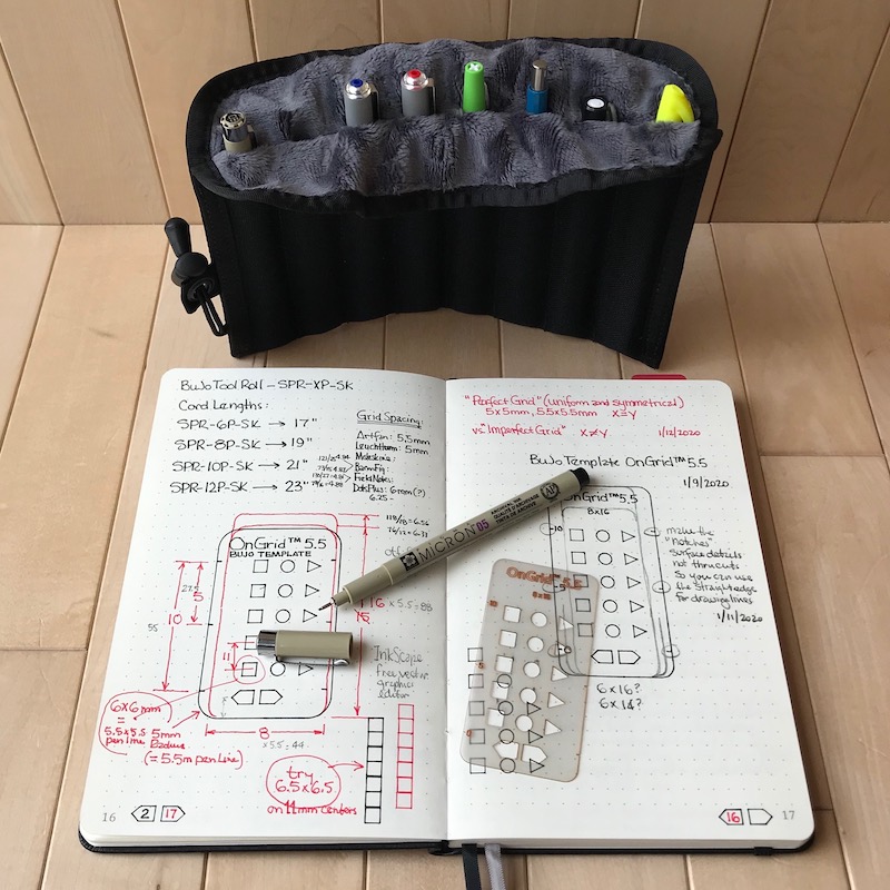 Bullet Journal Tool Roll