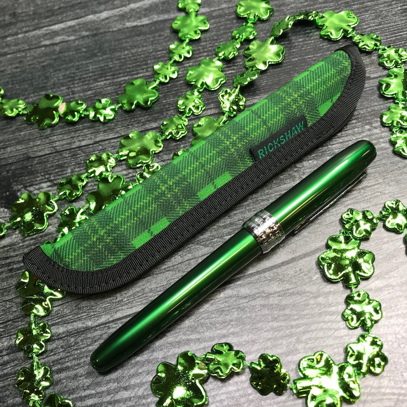 Green Plaid Pen Sleeve