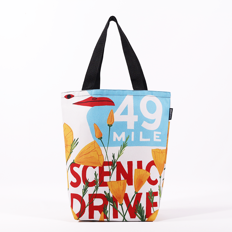 3Fish Studios: 49 Mile Poppy Grocery Tote