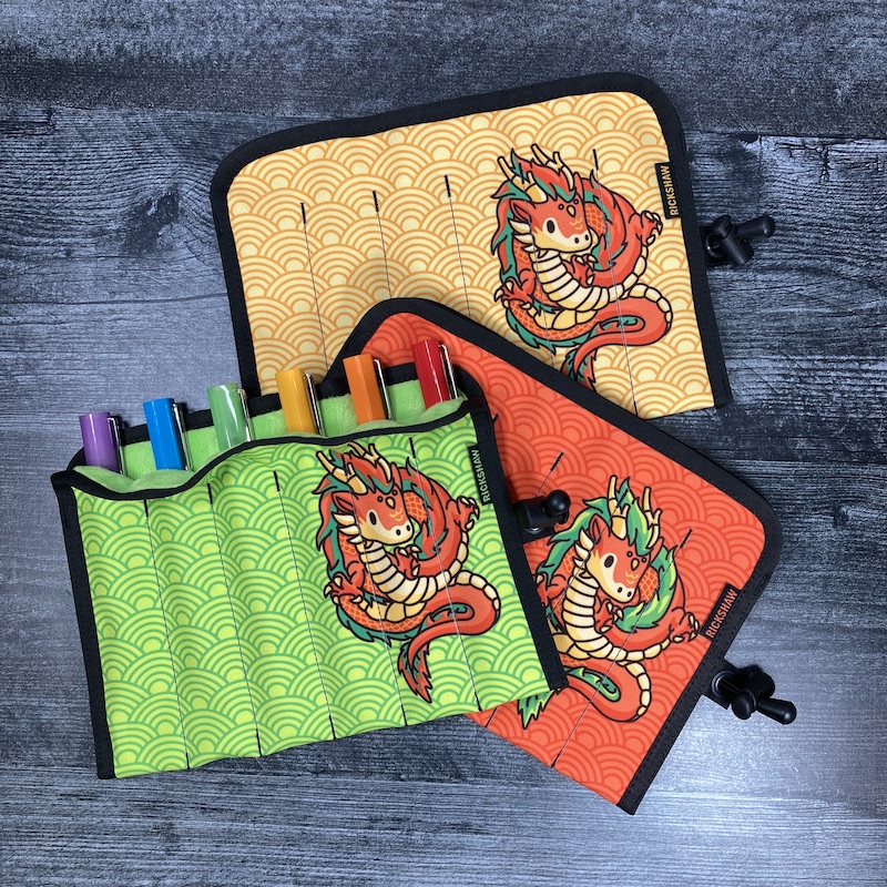 6-Pen Coozy Roll - Kawaii Dragon