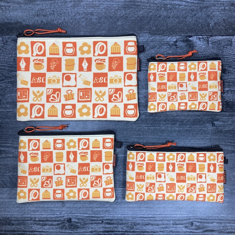 Zipper Pouch Bundle - Stationery Icons