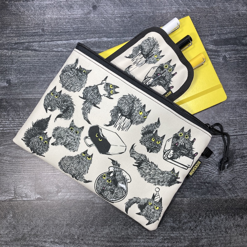 Yuki Cat Zipper Pouches