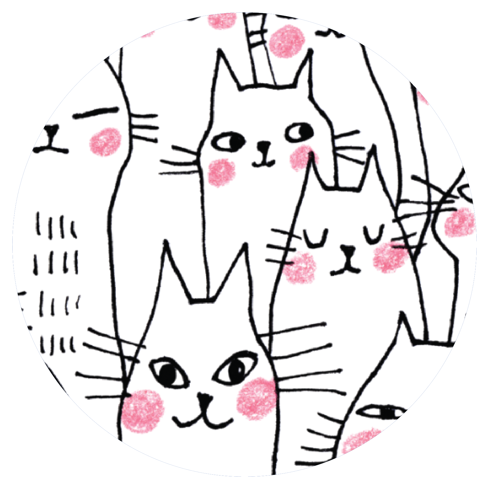6-Pen Coozy Bundle -Doodle Cats